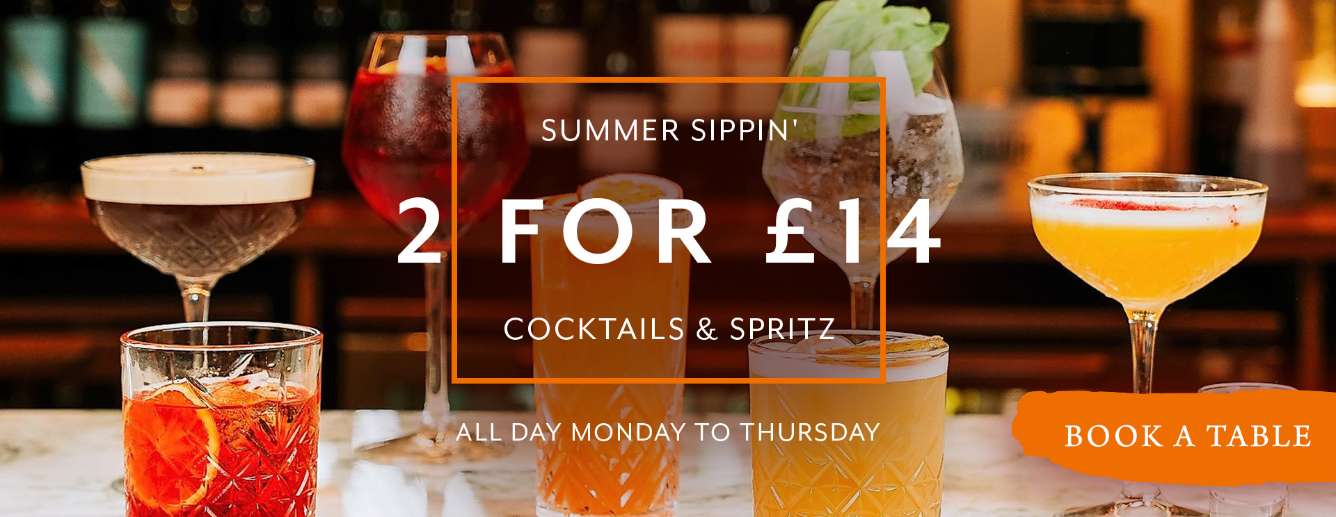 Our Drinks & Cocktails Menu at The Chilworth Arms Southampton