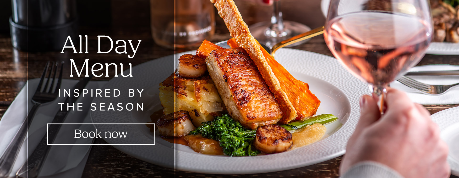 Dinner Menu & Prices | All Day Dining at The Chilworth Arms Southampton